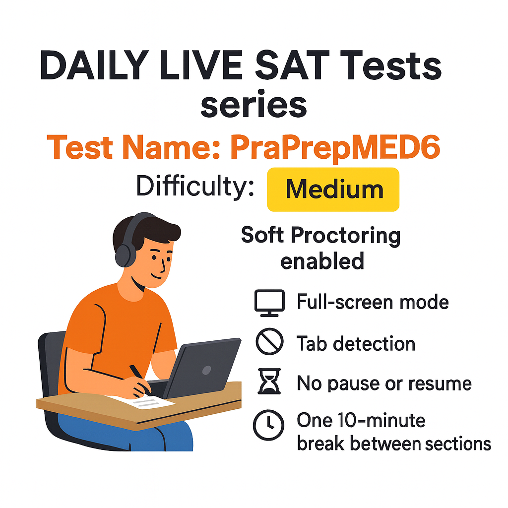 PraPrepMED6 – Daily Live SAT Tests Series – PracticePrep – Digital SAT ...