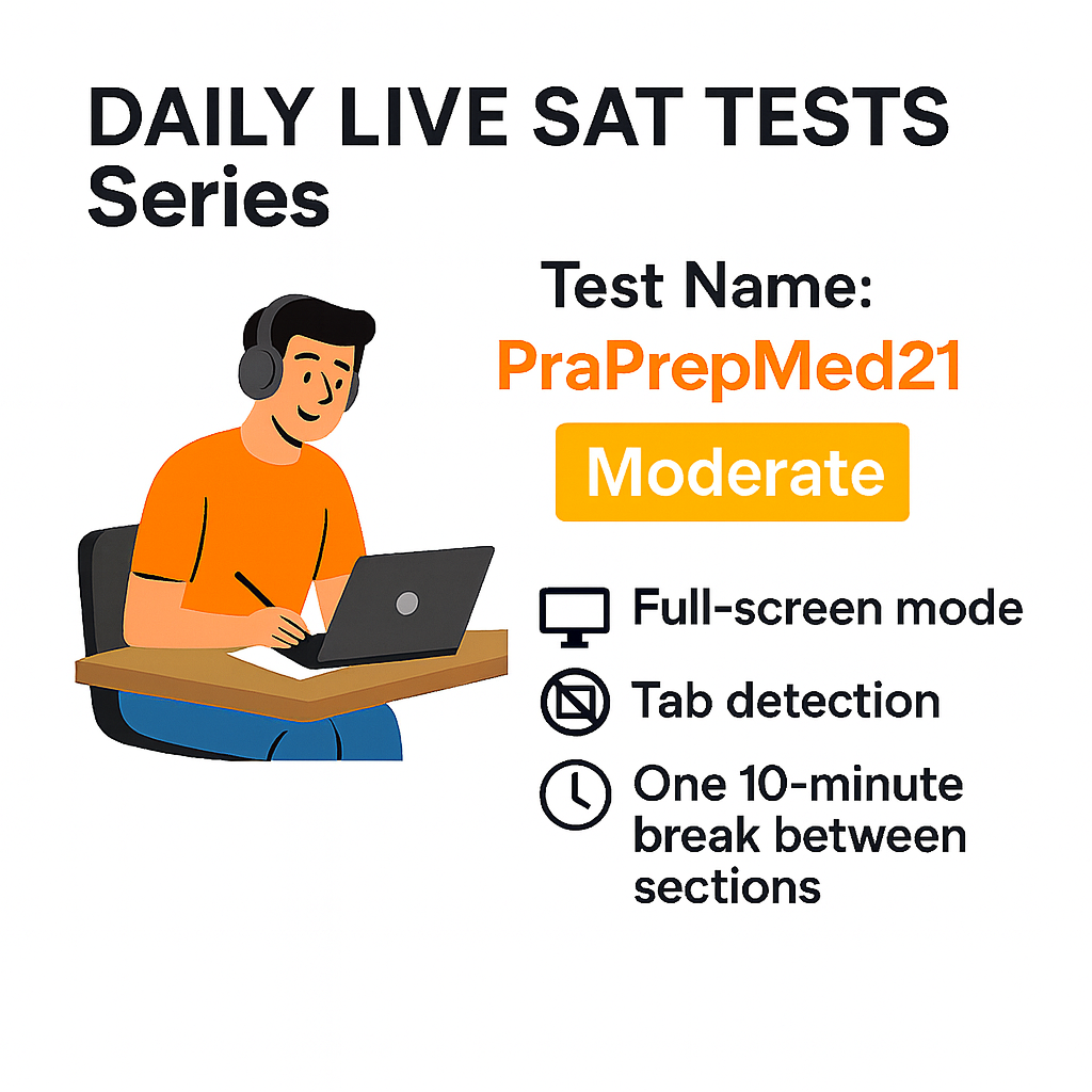 Aug 26 – 7:00 PM CT | PraPrepMed21 – PracticePrep – Digital SAT & ACT ...